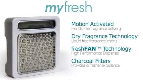 myFresh Air Freshener Dispenser | Pooler Janitor Supply